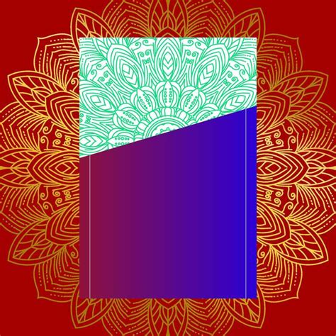 Rectangular Mandala Vector Art Icons And Graphics For Free Download