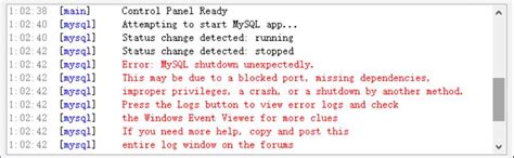 Xampp Mysql启动失败，错误日志提示plugin Feedback Is Disabled的解决方法