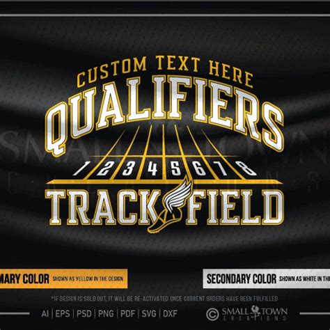 Track And Field State Svg Etsy Canada