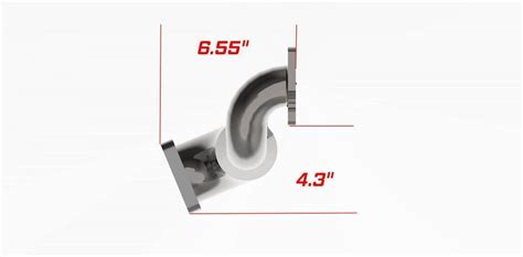 Ford 300 Inline 6 Turbo Header Rear Exit