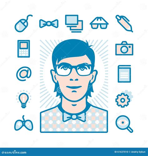 Nerd Icon Stock Illustrations 12808 Nerd Icon Stock Illustrations