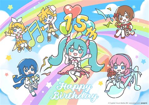 Miku十五周岁生日快乐！ 哔哩哔哩