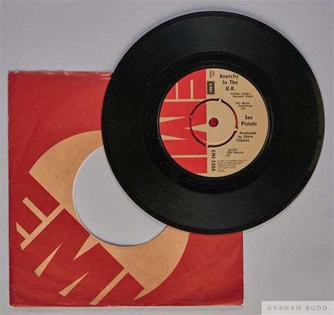 The Sex Pistols Anarchy In The Uk Emi Records With Red Post Manufacture Factory Sample Not For