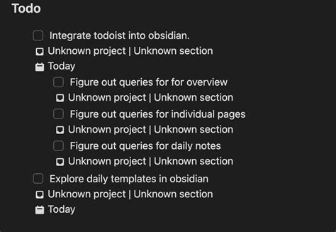 Project And Section Not Importing Into Obsidian · Issue 212 · Jamiebrynes7 Obsidian Todoist