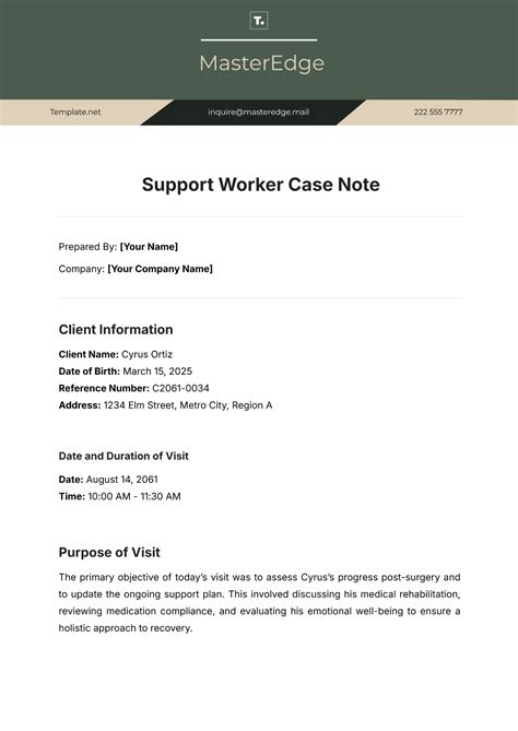 Free HR File Note Template To Edit Online