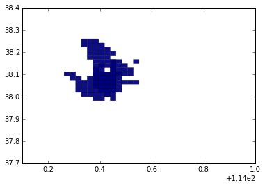 Python Plotting Pcolormesh With A Bunch Of D Arrays With Different Color Stack Overflow