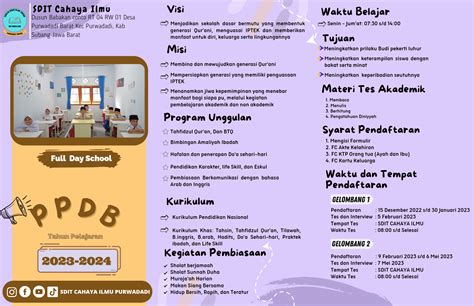 📢📢📢 Ppdb Sdit Cahaya Ilmu Sdit Cahaya Ilmu Purwadadi