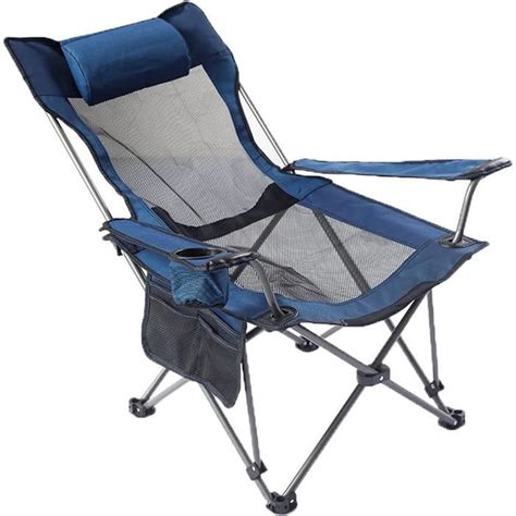 Chaise de pêche Pliante avec Porte gobelet Chaise de Pique Nique d
