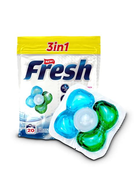 Kapsule Za Pranje Perila 3in1 Fresh Univerzal 201 100 Učinkovite