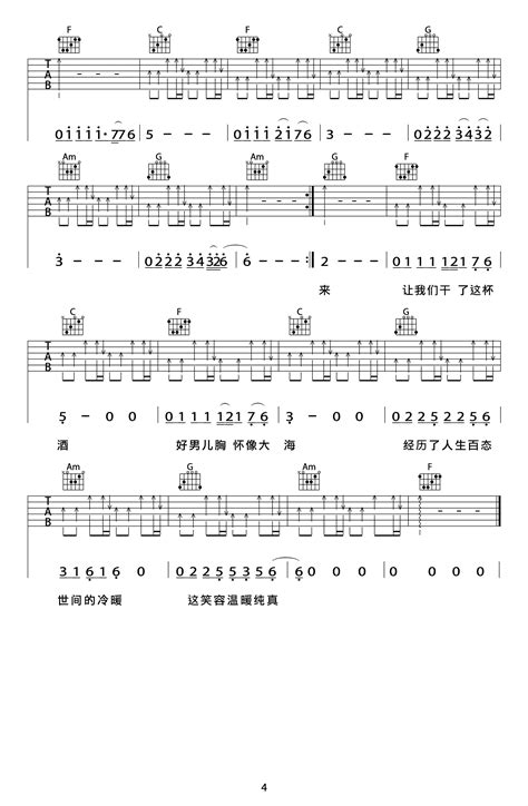 许巍《曾经的你》吉他谱吉他弹唱谱 酷玩吉他