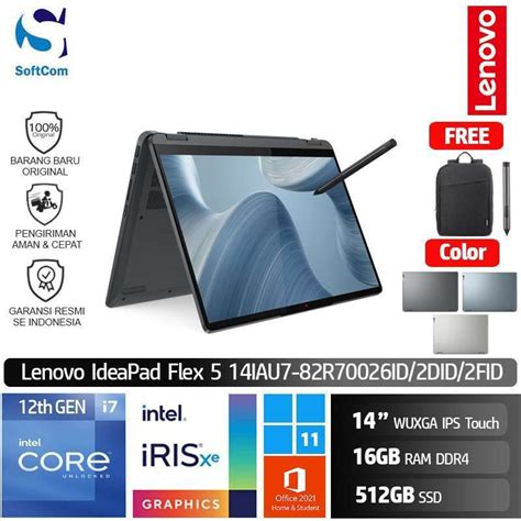 Promo Lenovo Ideapad Flex I Id Did Fid Laptop In Core I U Gb Gb Ssd Wuxga