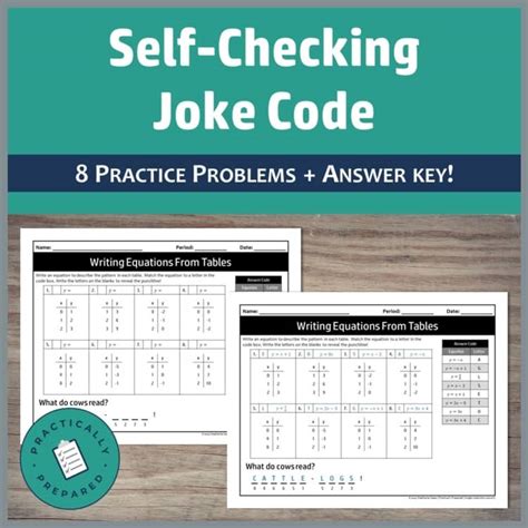 Writing Linear Equations From Tables Pre Algebra Slope Intercept Form