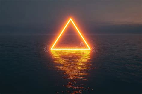 a futuristic triangular tunnel illuminated in vibrant neon light with