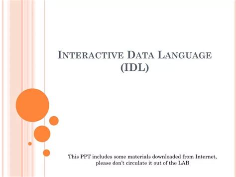 Ppt Interactive Data Language Idl Powerpoint Presentation Free