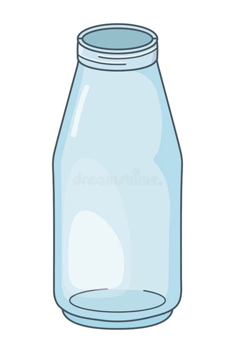 Glass Bottle Cartoon Stock Vector Illustration Of Template 145806751