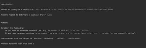 Failed To Configure A Datasource Attribute Is Not Specified And