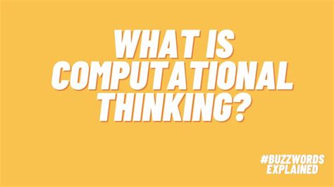 Jennifer C On Linkedin What Is Computational Thinking And How Can I Use It In My Classroom