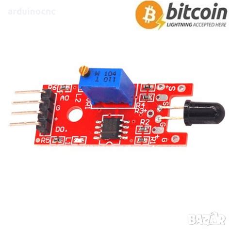 Сензор за пожар пламък Ky 026 Flame Sensor Module Ir Detector