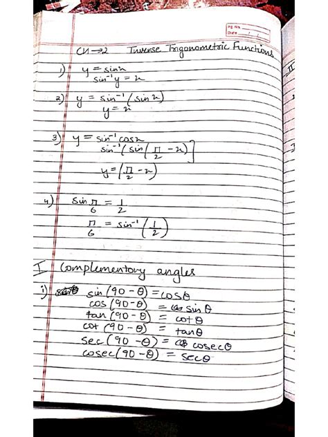 Inverse Trigonometry Pdf
