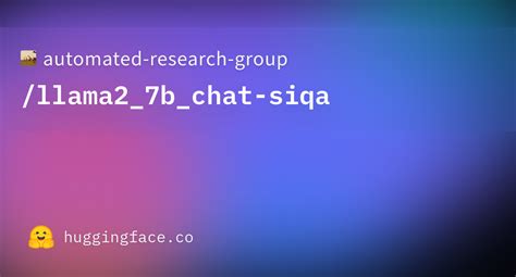 Automated Research Group Llama2 7b Chat Siqa At Main