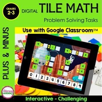 Math Tiles Add Subtract Problems Solving Digital By The Literacy Garden