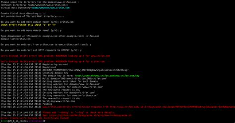 【已解决】oneinstack添加虚拟主机的lets Encrypt的ssl证书出错：lets Encrypt Verify Error