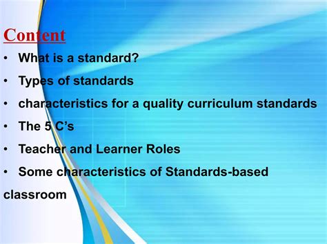 Standards Based Curriculum Pptx