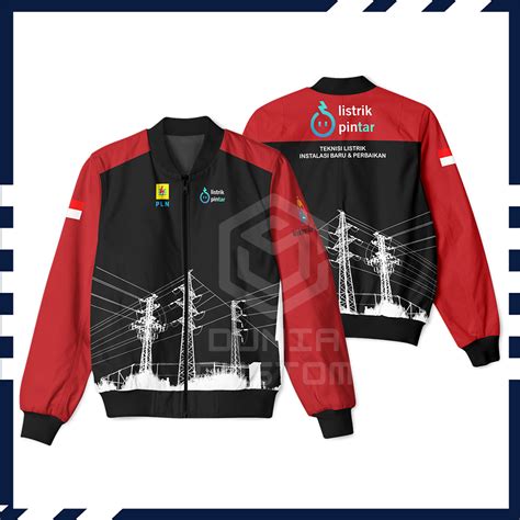 Jaket Pln Jaket Bomber Pln Jaket Pria Pln Listrik Pintar Bumn