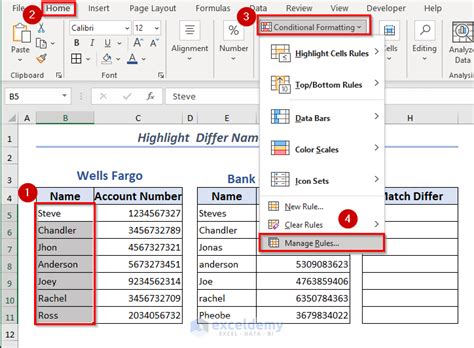 How To Match Names With Different Spelling In Excel Methods