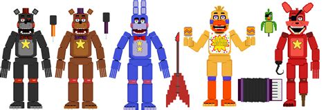 Fnaf6 Ffps Animatronics 8 Bit 1 Part By 133alexander On Deviantart