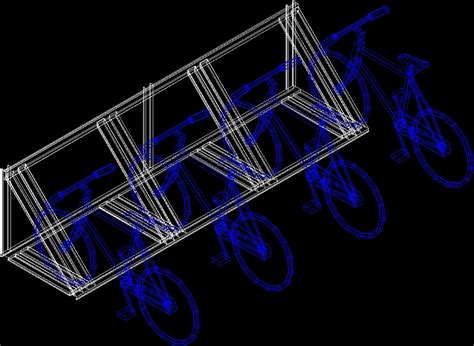 Bicycle Parking DWG Model For AutoCAD Designs CAD