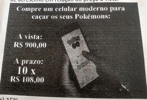8 Veja a oferta e determine a taxa percentual de acréscimo em relação