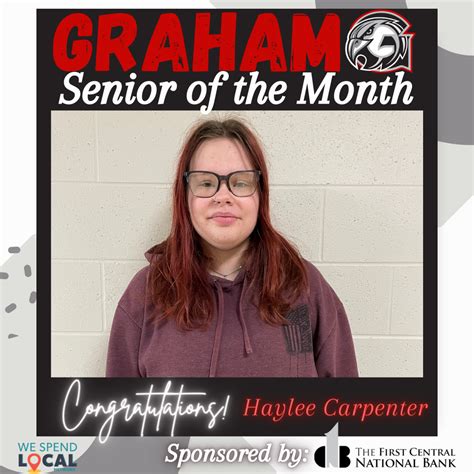 Grahams February Senior Of The Month Haylee Carpenter Urbana Daily