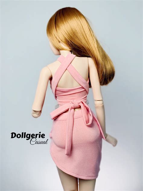 Strap Around Pink Pencil Skirt For Smartdoll Dd Dollgerie