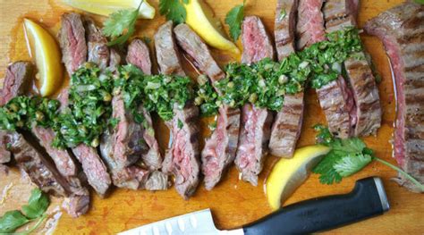 Grilled Skirt Steak With Salsa Verde Makes For A Delicious Barbecue