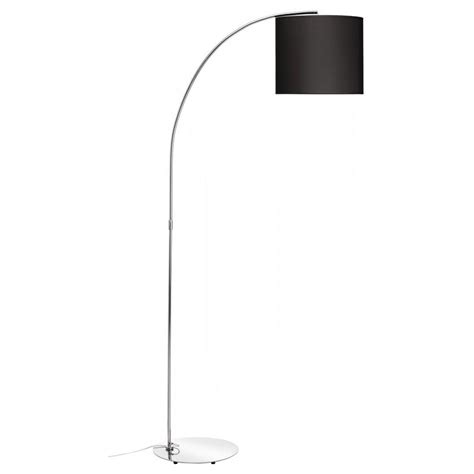 Buy Curved Chrome Floor Lamp With Black Shade Buy Curved Floor Lamp