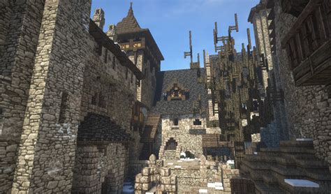 Minecraft Conquest Reforged Medieval City Map Polewbank