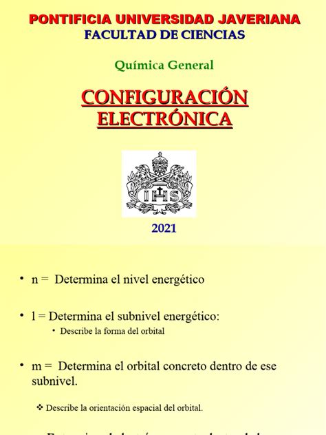 Configuración Electrónica Pdf Configuración Electronica Ion