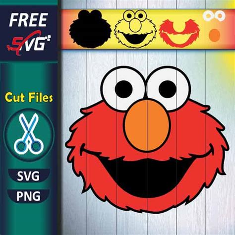 Elmo Face Svg Free For Cricut Sesame Street Birthday Svg Free Svg Files