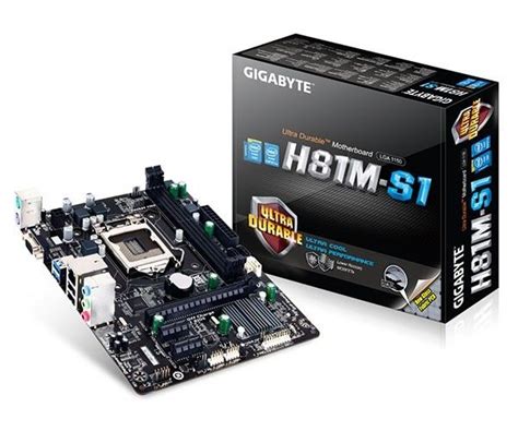 Placa Mãe Gigabyte GA H81M S1 Intel LGA 1150 Chipset Intel H81 Pichau