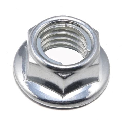 Gb6187 Stainless Steel Anti Theft Hex Drive Head Self Locking Flange Hex Lock Nut Flange Nut