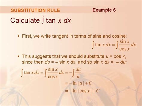 5 Integrals Integrals 5 5 The Substitution Rule