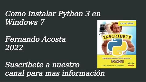 Cómo configurar python en windows Mundowin