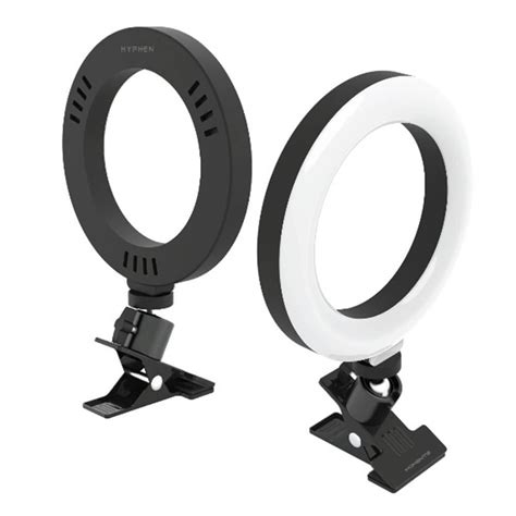 Hyphen 6 Led Ring Light With Clamp Black Xcite Kuwait