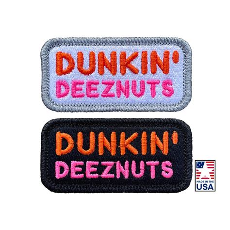 Dunkin Deeznuts Tactical Patch Funny Patch Deez Nuts Matter Morale