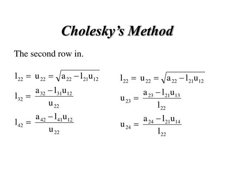 Ppt Lecture 11 Lu Decomposition Powerpoint Presentation Free