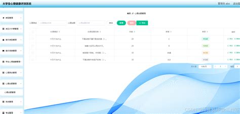 【附源码】大学生心理健康评测系统（源码 数据库 毕业论文 答辩ppt），java开发 springboot框架vue javaweb开发，可做计算机毕业设计或课程设计 心理测验常用数据库有哪些