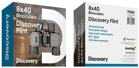 Бинокъл Discovery - Flint, 8x40, сребрист | Ozone.bg