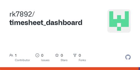 Github Rk7892timesheetdashboard
