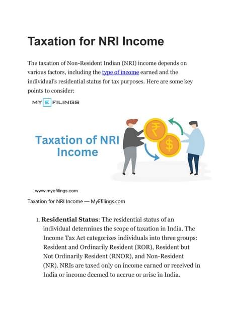 What Is Nri Income Tax What Is Benefit Of Nri Income Tax Ppt